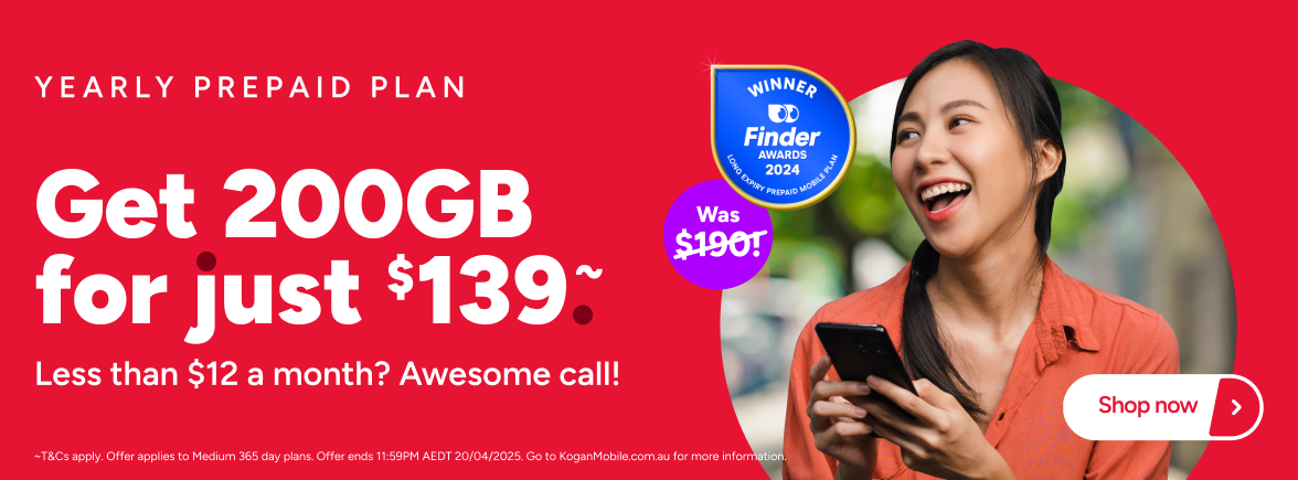 Kogan Mobile | Now with double the network coverage!