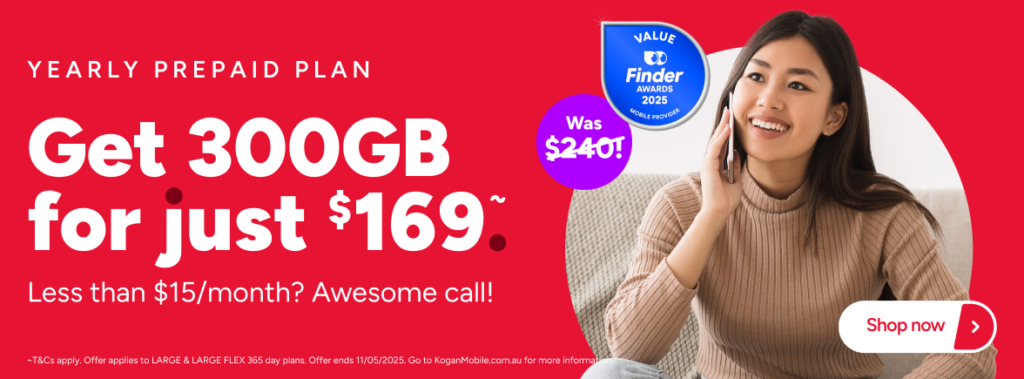 Kogan Mobile | Now with double the network coverage!